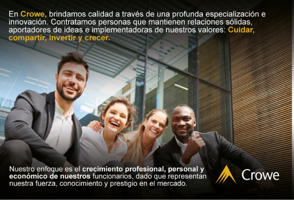Ofertas de empleo y trabajo en Crowe CO SAS - Base empresarial